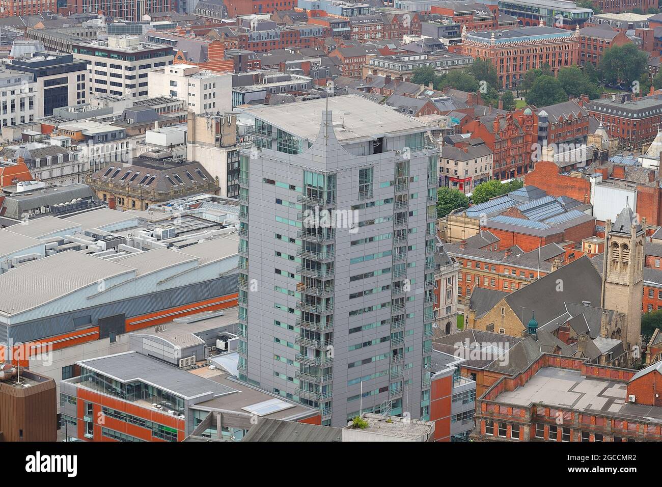 One of many views across Leeds City Centre from the top of Yorkshire's ...