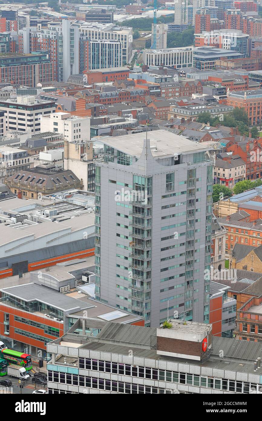 One of many views across Leeds City Centre from the top of Yorkshire's ...