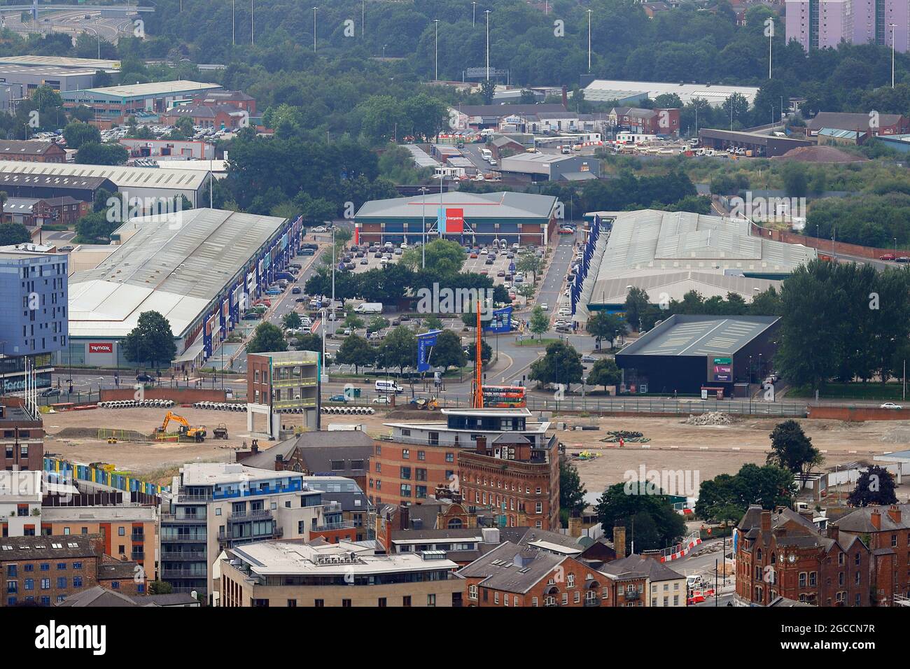 One of many views across Leeds City Centre from the top of Yorkshire's ...