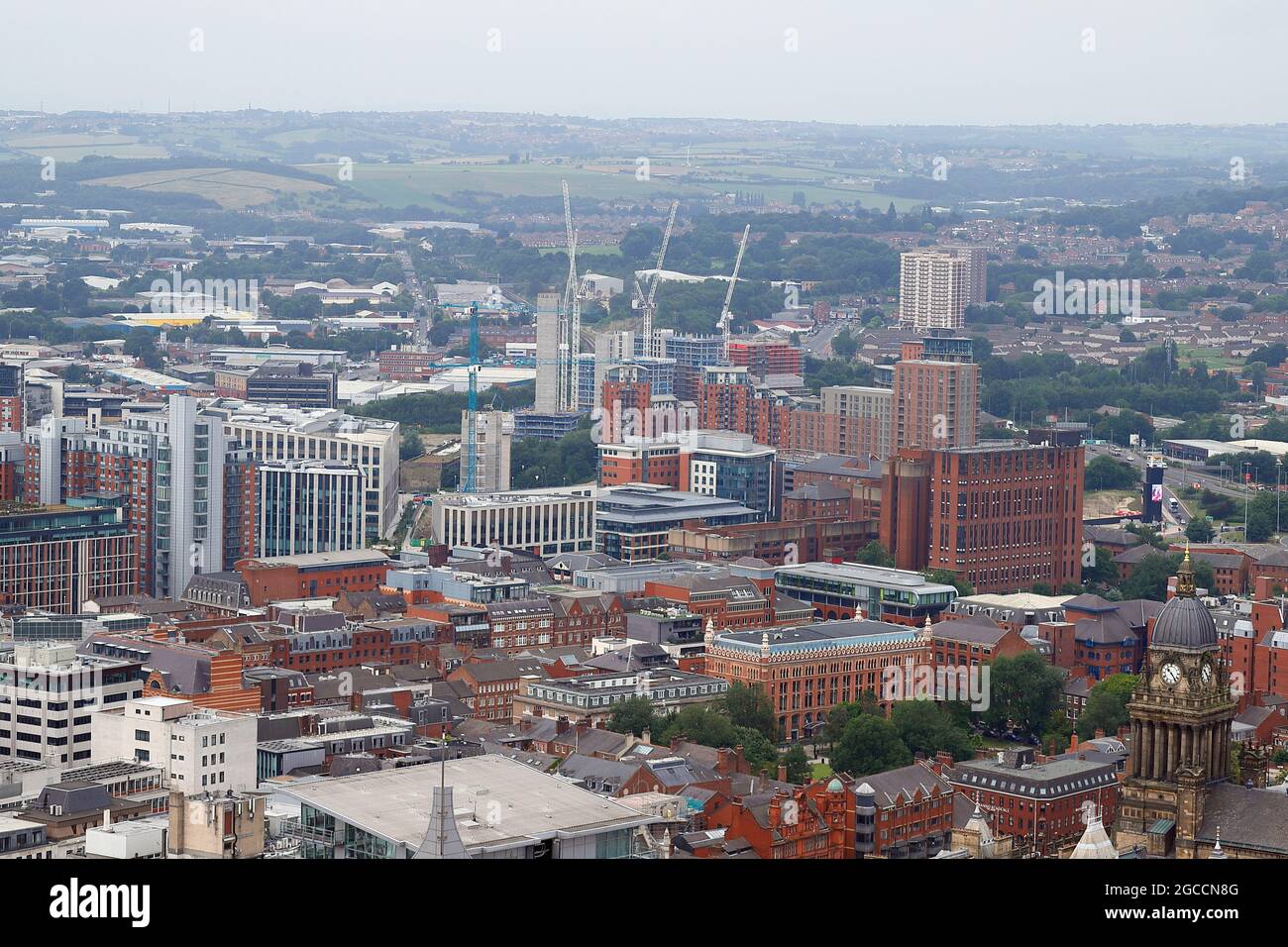 One of many views across Leeds City Centre from the top of Yorkshire's ...