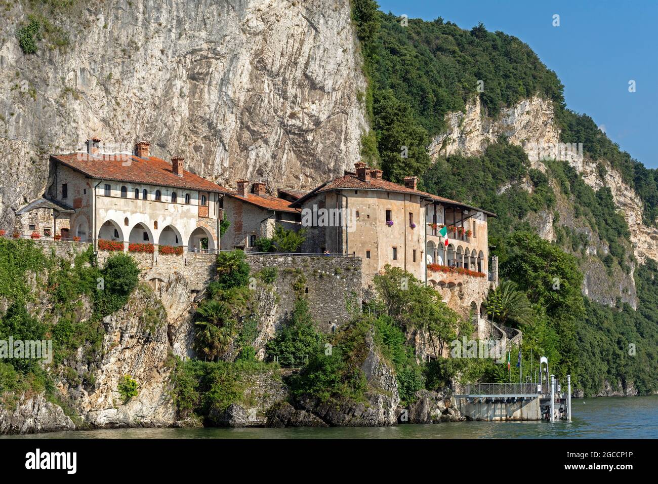 Santa Caterina del Sasso, Reno monastery, Lake Maggiore, Lombardy ...