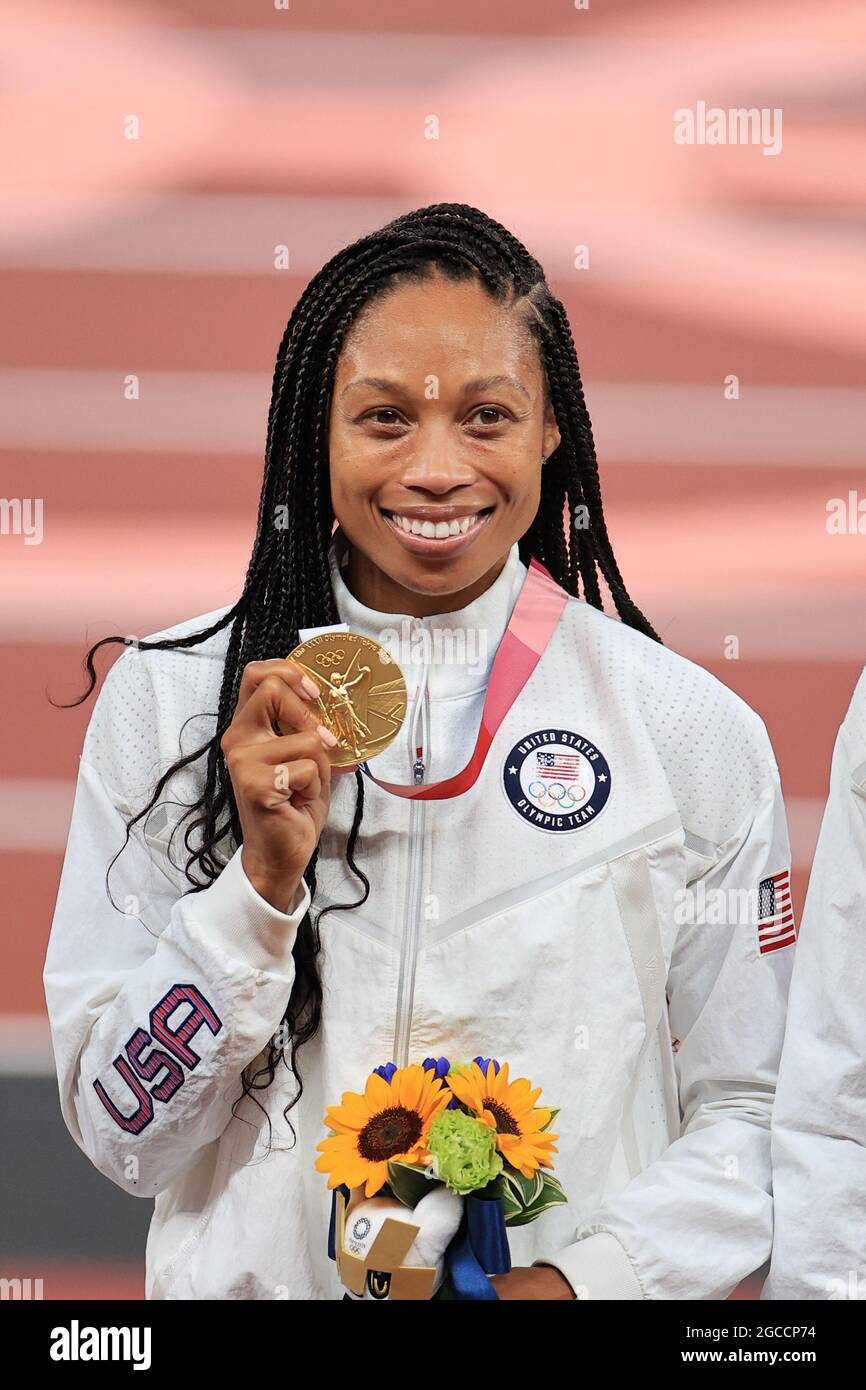 Allyson Felix Of Team United States Usa Poses With Her 11th Career