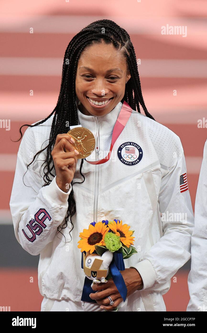 Allyson Felix Of Team United States Usa Poses With Her 11th Career