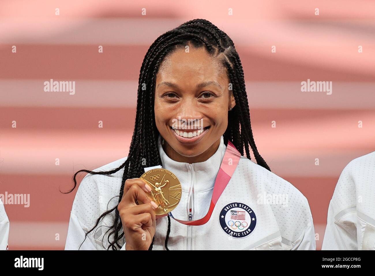 Allyson Felix Of Team United States Usa Poses With Her 11th Career