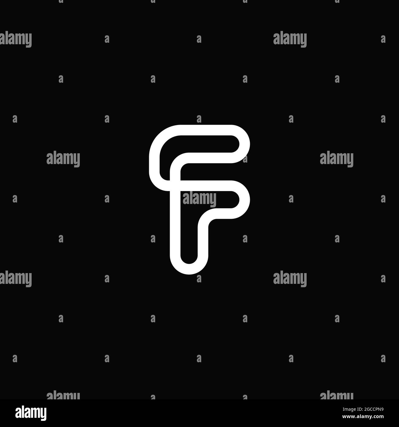 Thick f logo Black and White Stock Photos & Images - Alamy