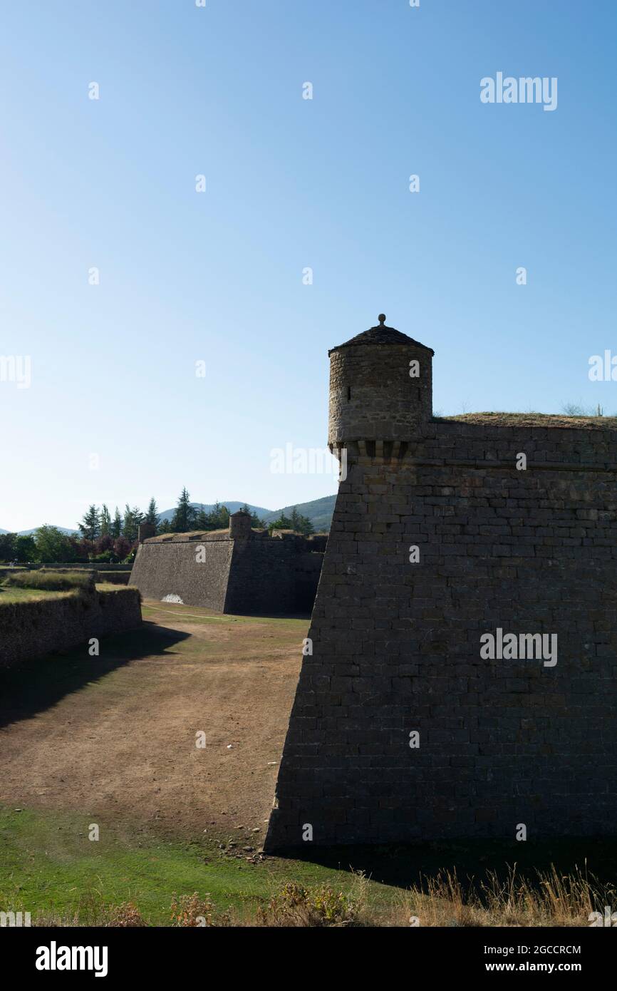 Jaca citadel (aka Si. Peter Castle). 16 century. Jaca. Huesca province ...