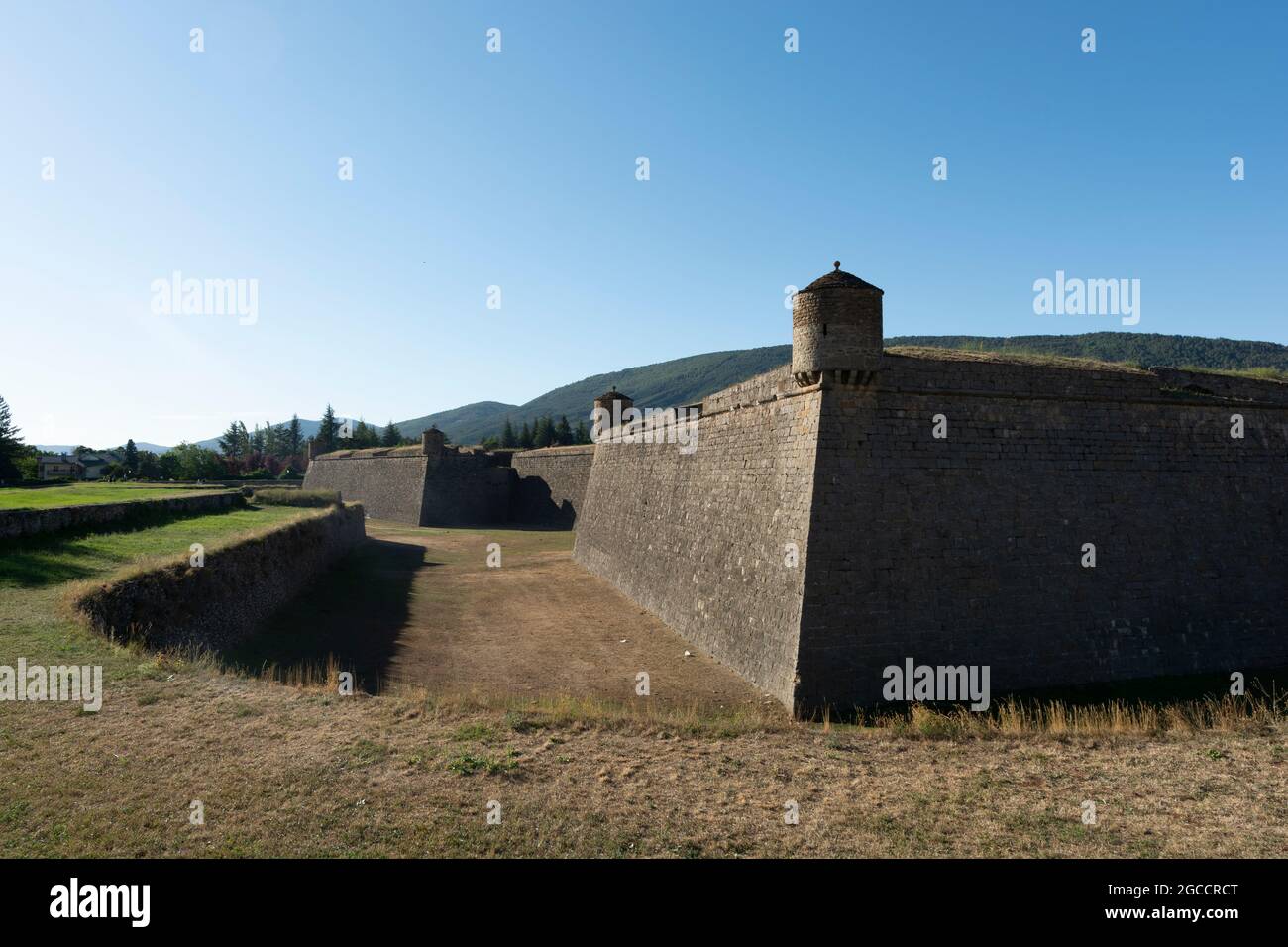 Jaca citadel (aka Si. Peter Castle). 16 century. Jaca. Huesca province ...