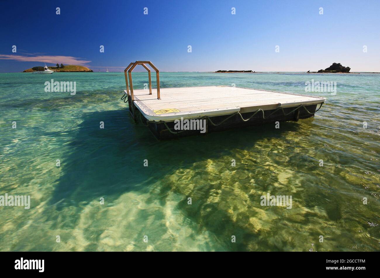 a diving platform on a body of water Stock Photo - Alamy