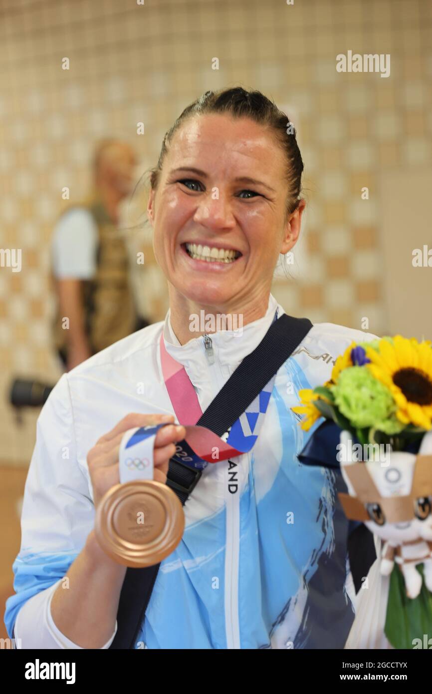 Tokyo, Kanto, Japan. 8th Aug, 2021. EXCLUSIVE! Finland boxer MIRA ...