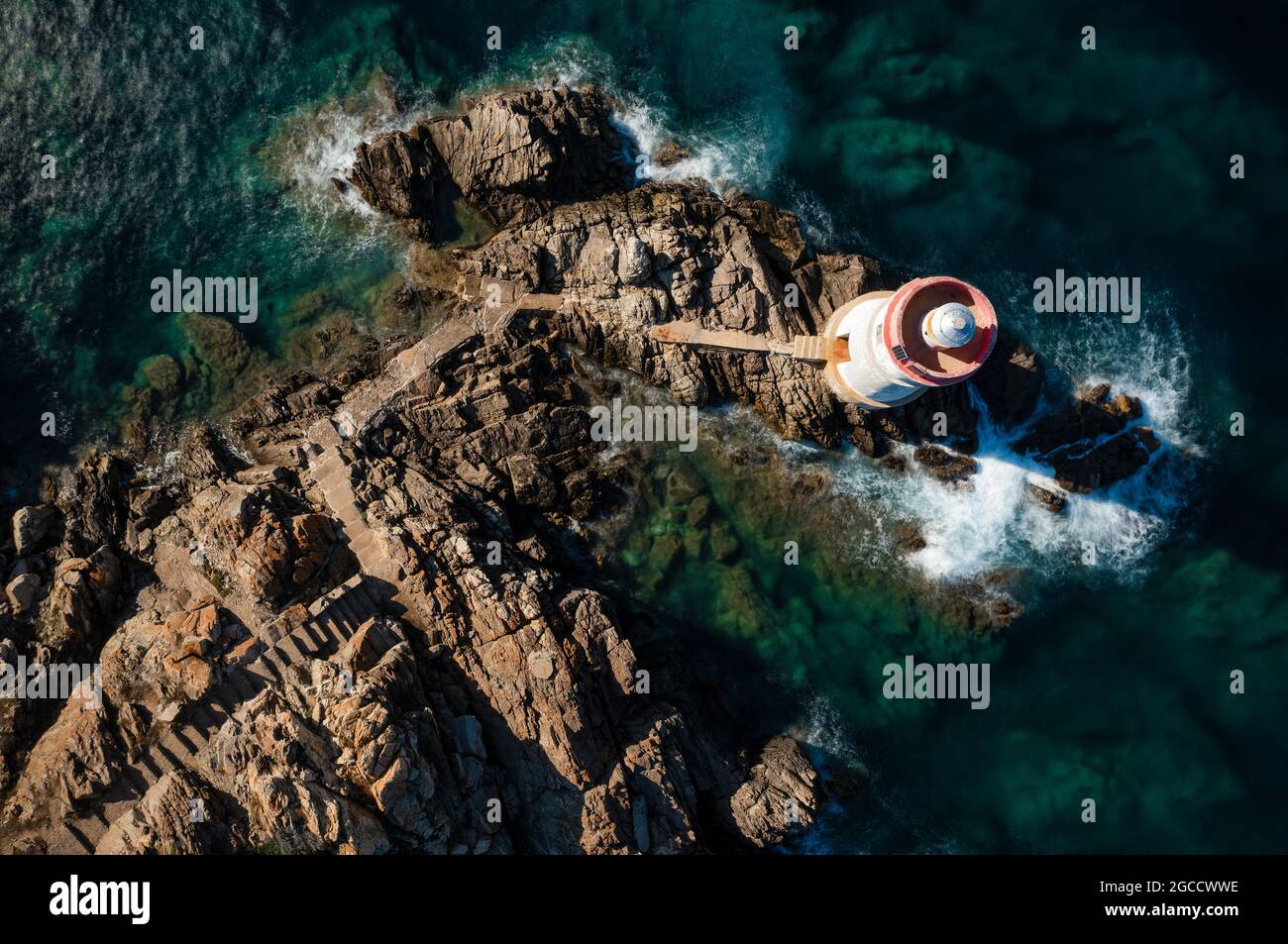 View from above, stunning aerial view of an old and beautiful ...