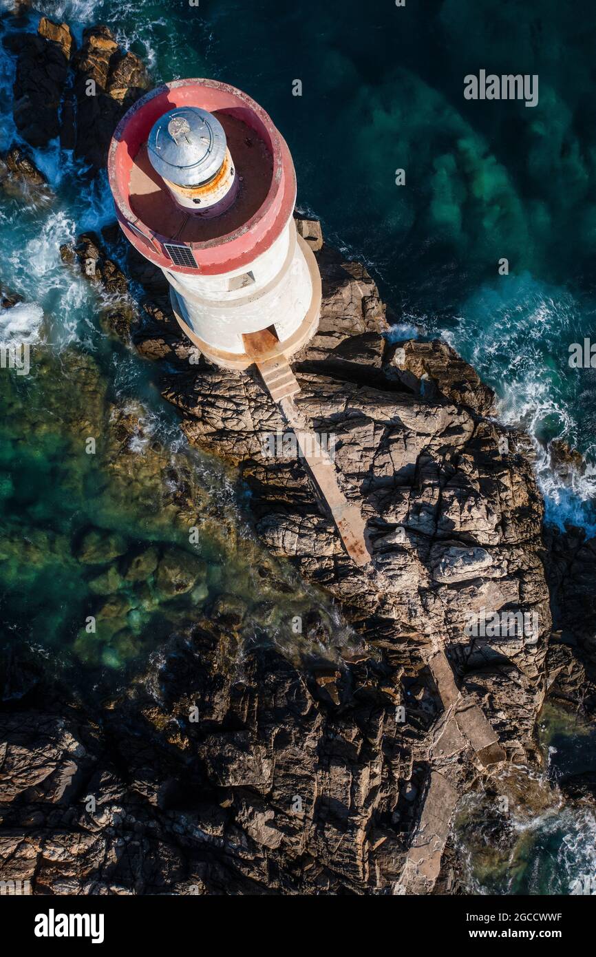 View from above, stunning aerial view of an old and beautiful ...
