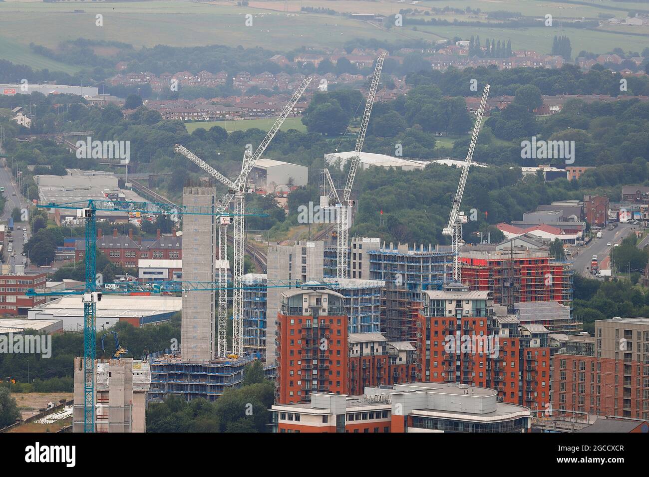 One of many views across Leeds City Centre from the top of Yorkshire's ...