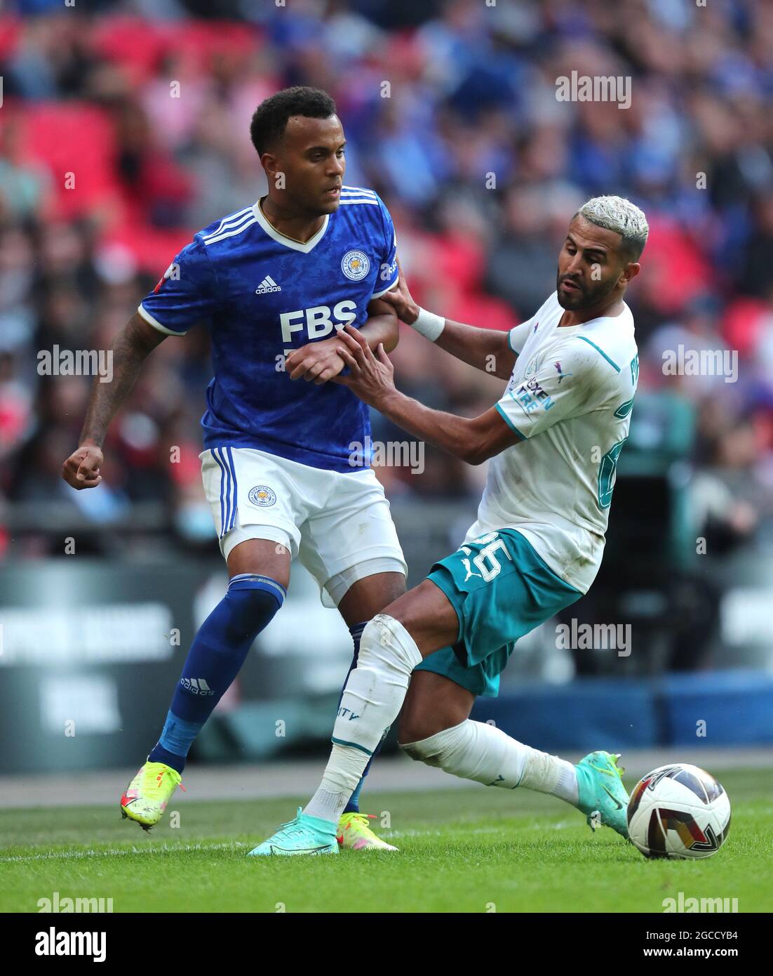 RYAN BERTRAND, RIYAD MAHREZ, LEICESTER CITY V MANCHESTER CITY, 2021 ...