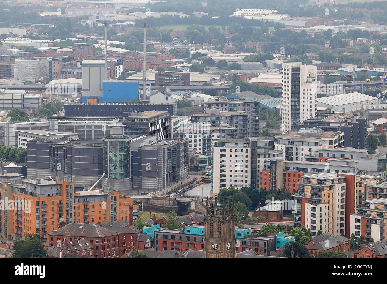 One of many views across Leeds City Centre from the top of Yorkshire's ...
