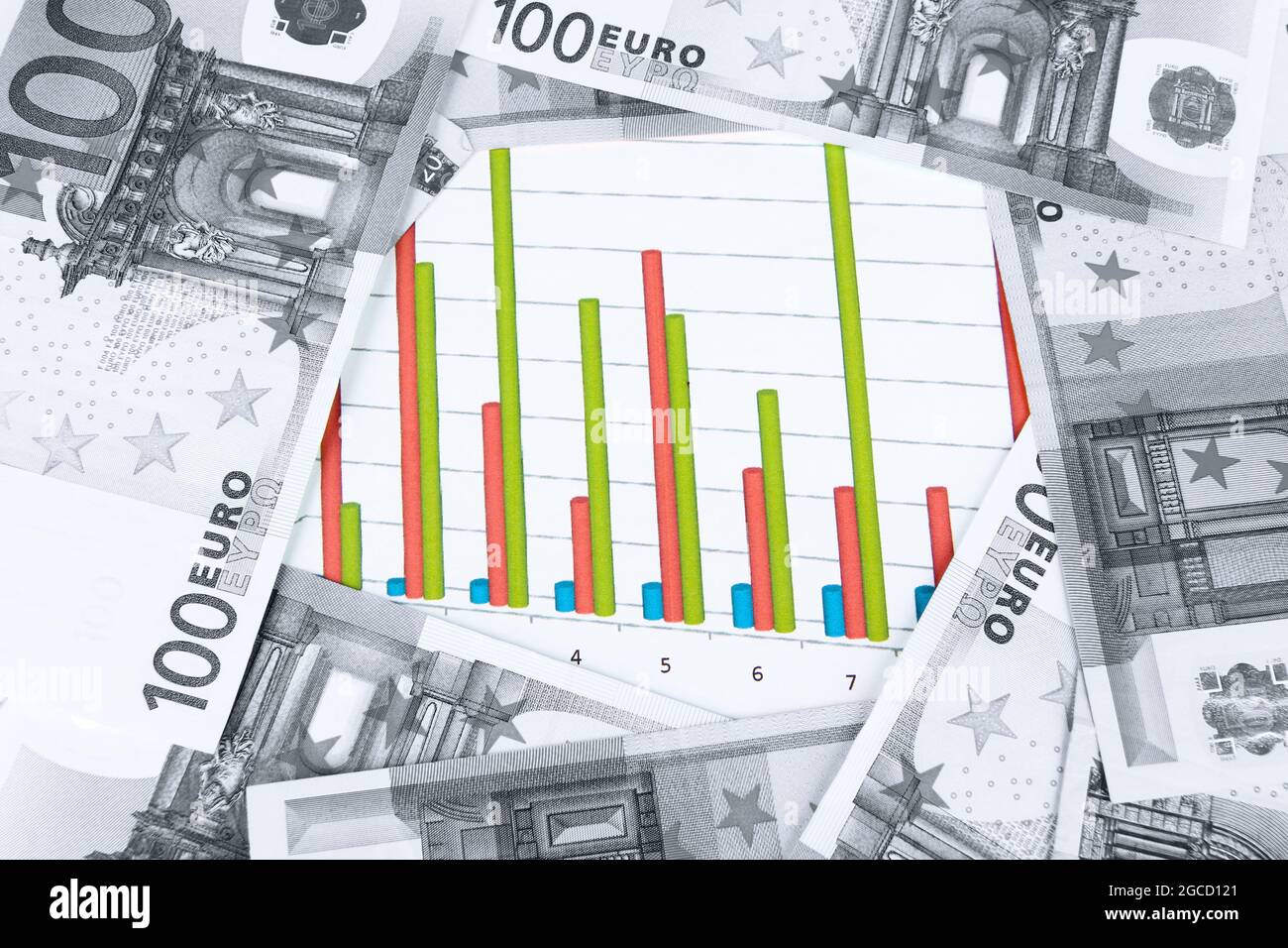 Business background. Financial data concept with diagram and money ...