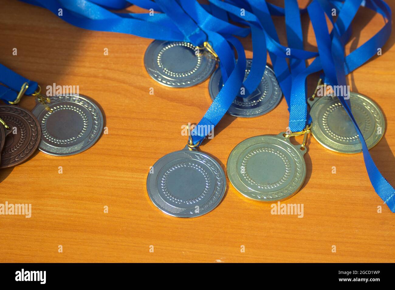 Medals for rewarding. First place in the competition. Commemorative ...