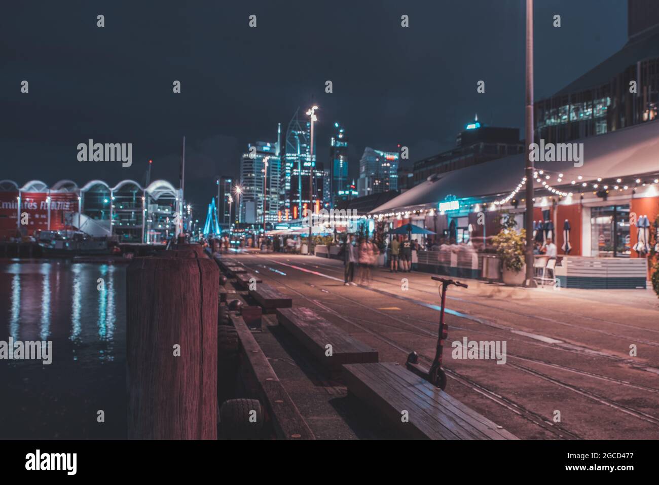 Auckland by Night Stock Photo - Alamy