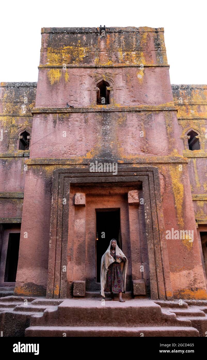 lalibela ancient rock-hewn monolithic churches landmark UNESCO heritage ...