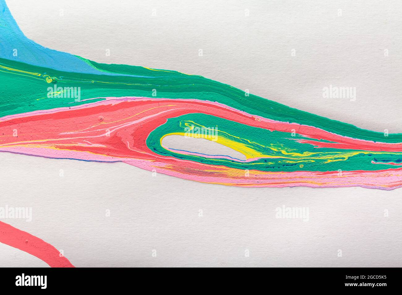 sweet tones of poster paint Splash on white paper. Splash some sweet ...