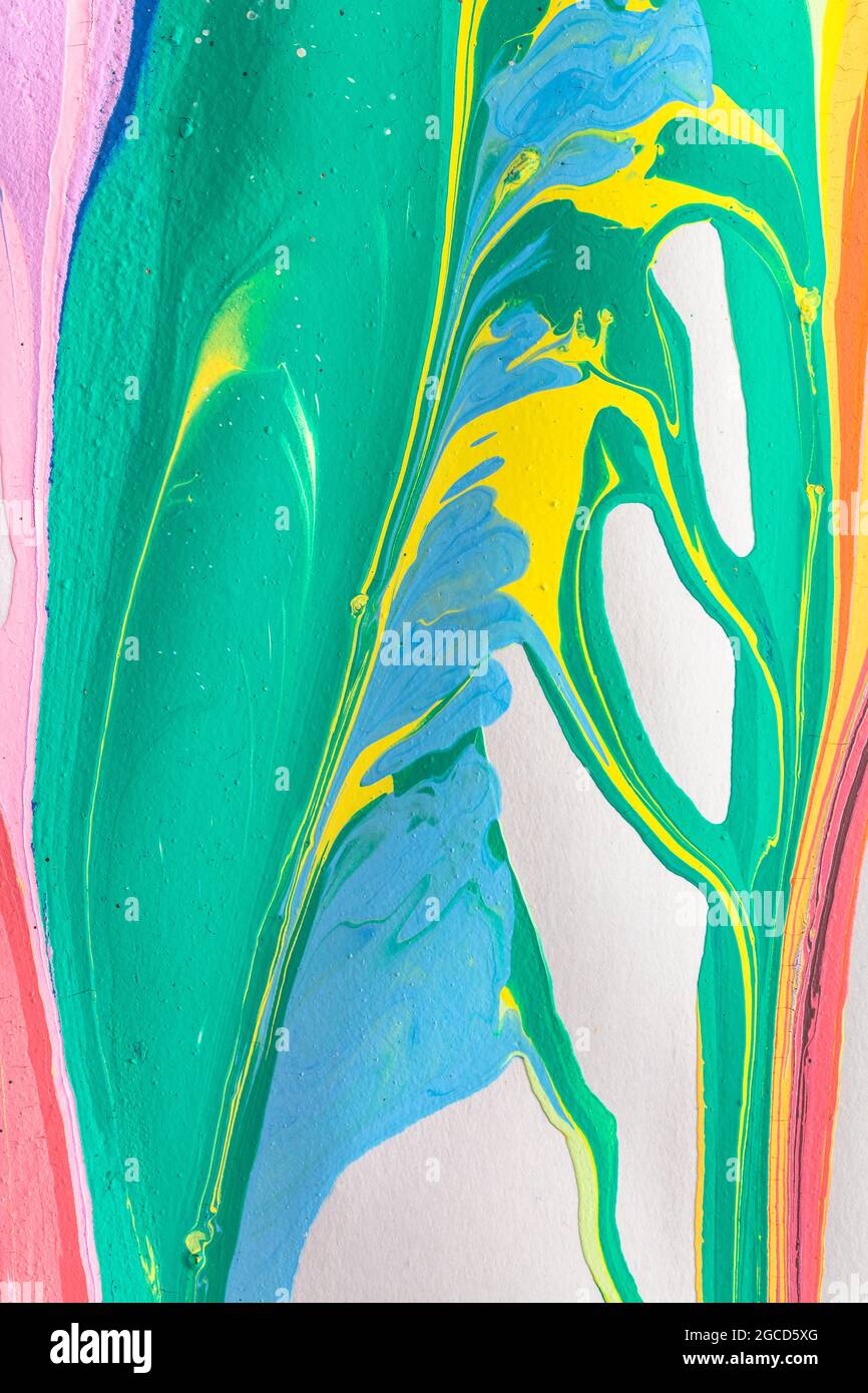 sweet tones of poster paint Splash on white paper. Splash some sweet ...