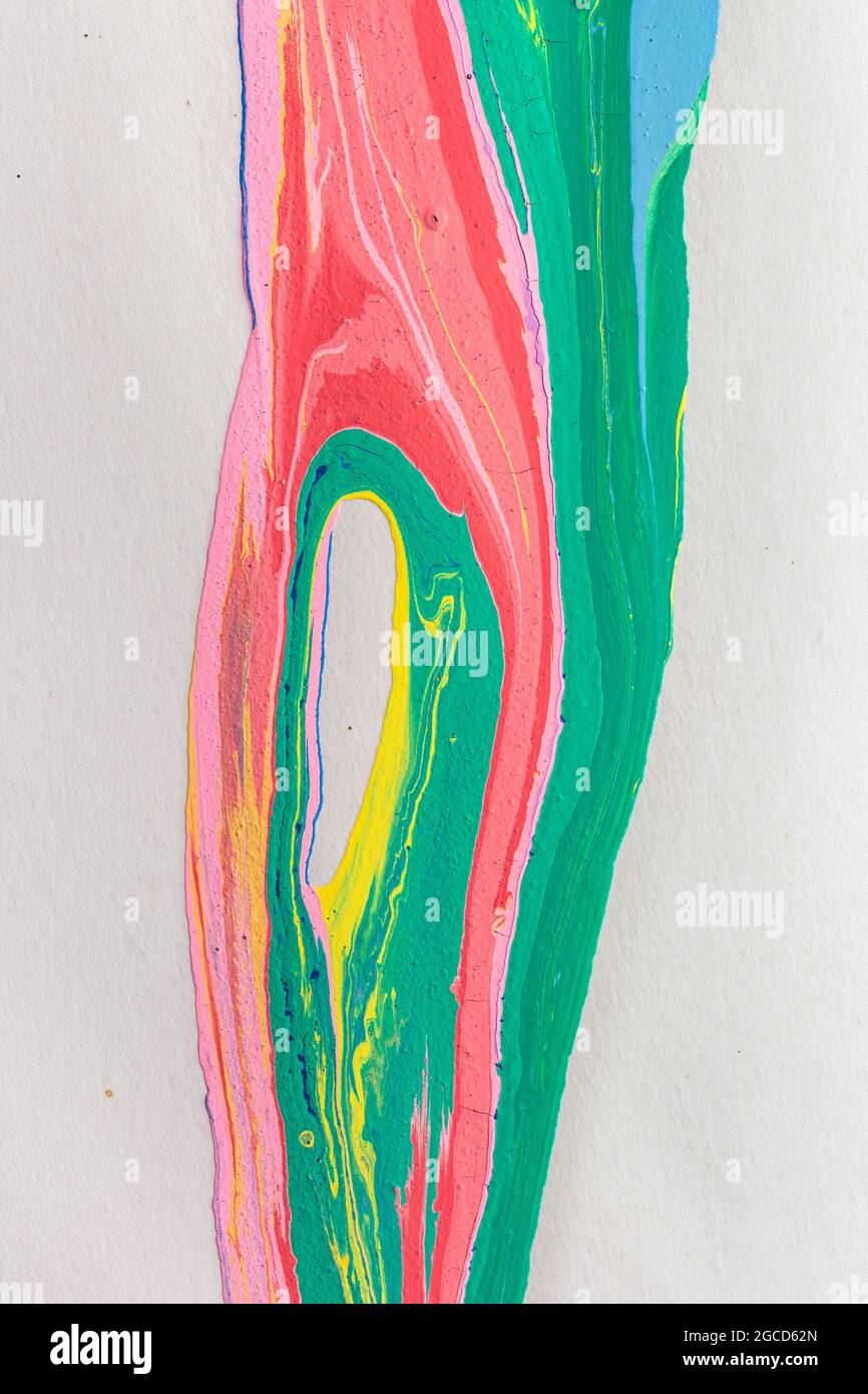 sweet tones of poster paint Splash on white paper. Splash some sweet ...
