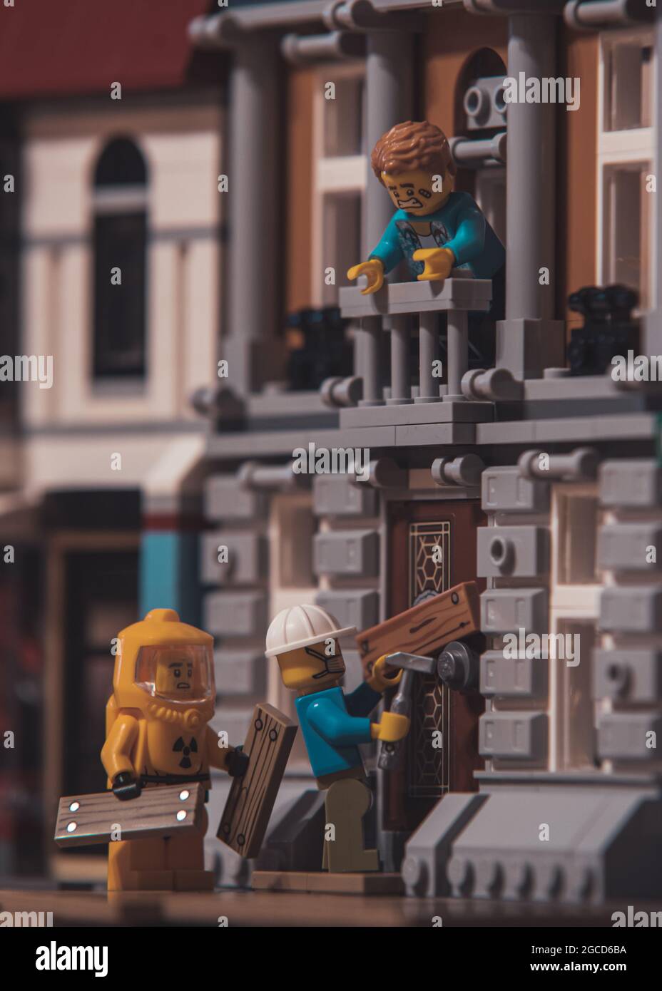 Lego minifigures on quarantine Stock Photo - Alamy
