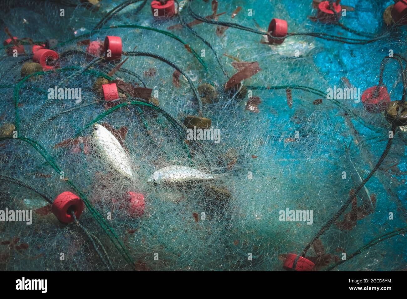 Old trawl net hi-res stock photography and images - Alamy