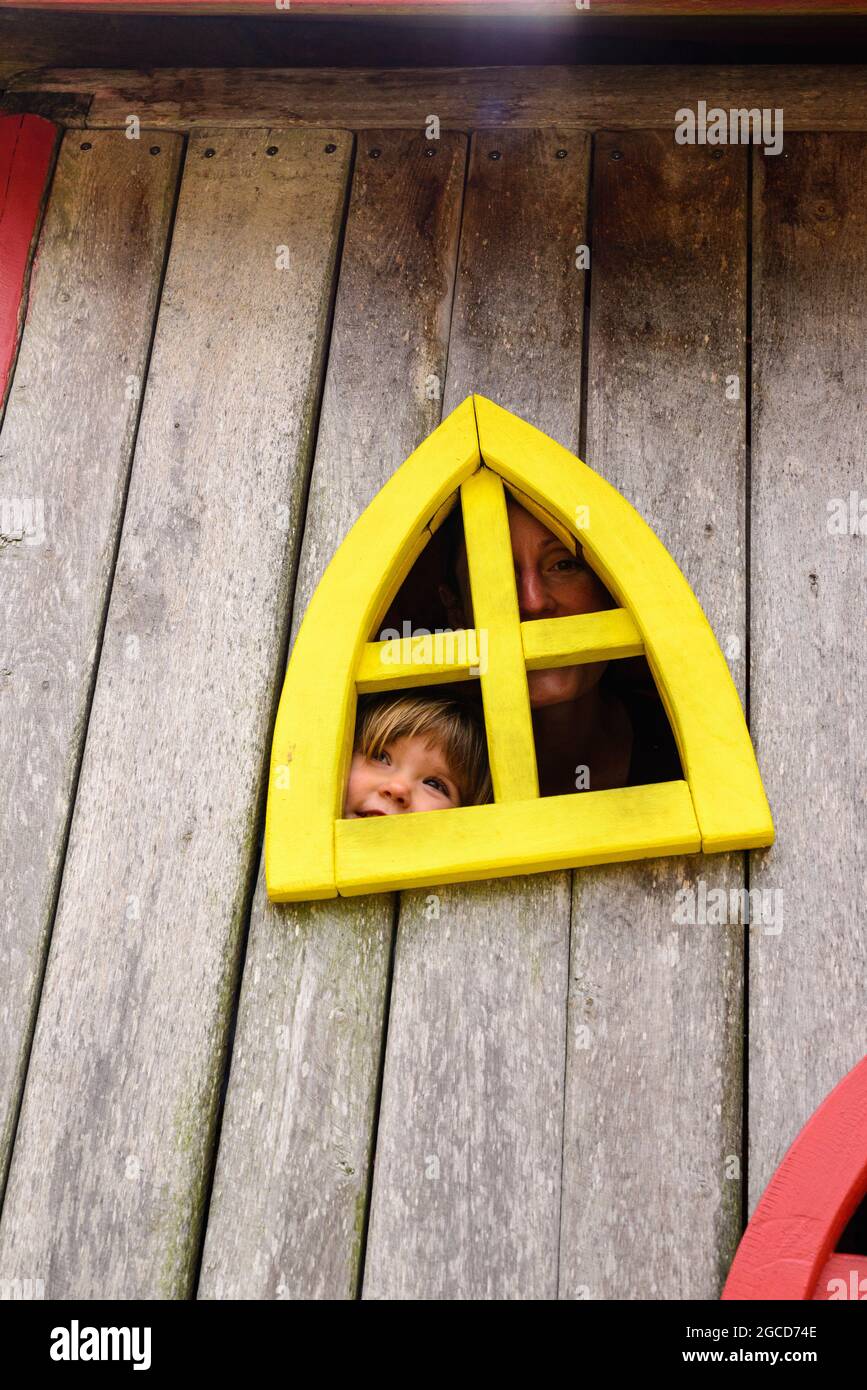 Climbing out window hi-res stock photography and images - Alamy