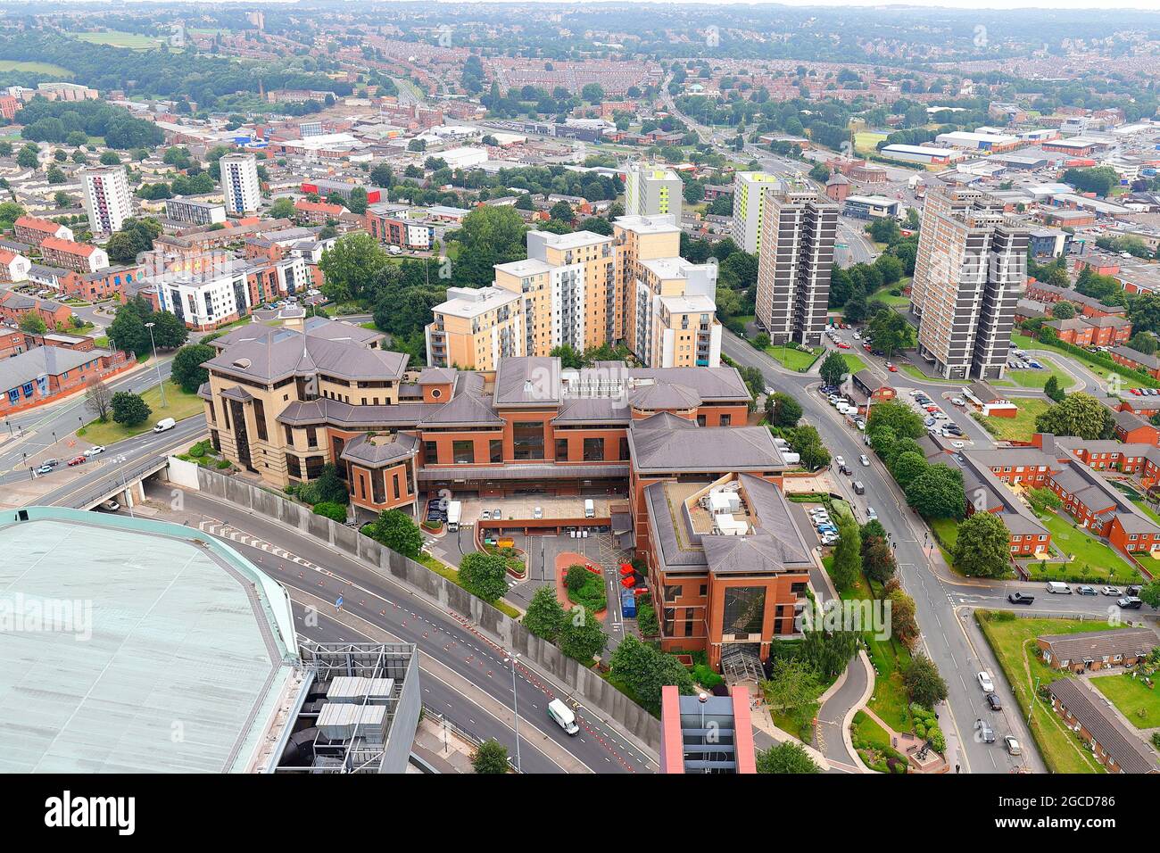 One of many views across Leeds City Centre from the top of Yorkshire's ...