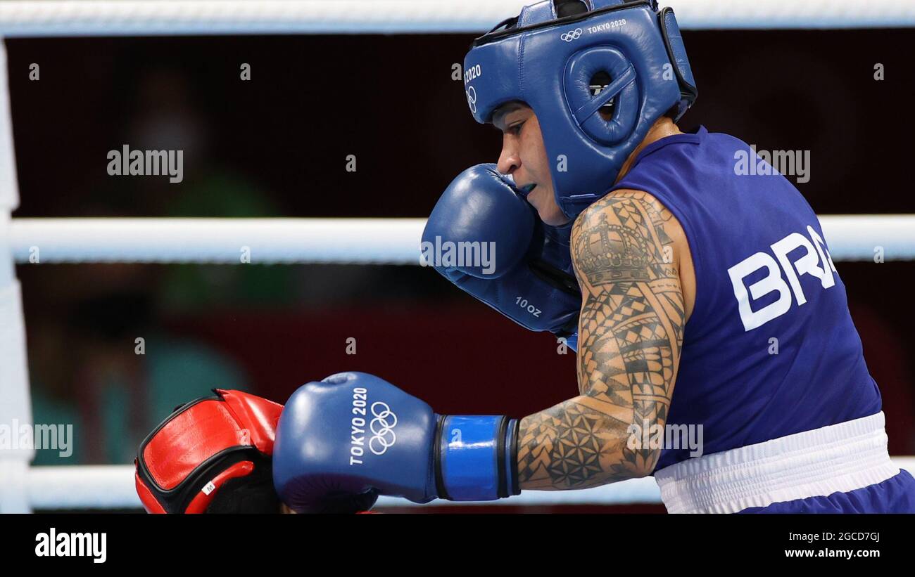 Tokyo, Japan. 8th Aug, 2021. Beatriz Ferreira of Brazil competes during ...