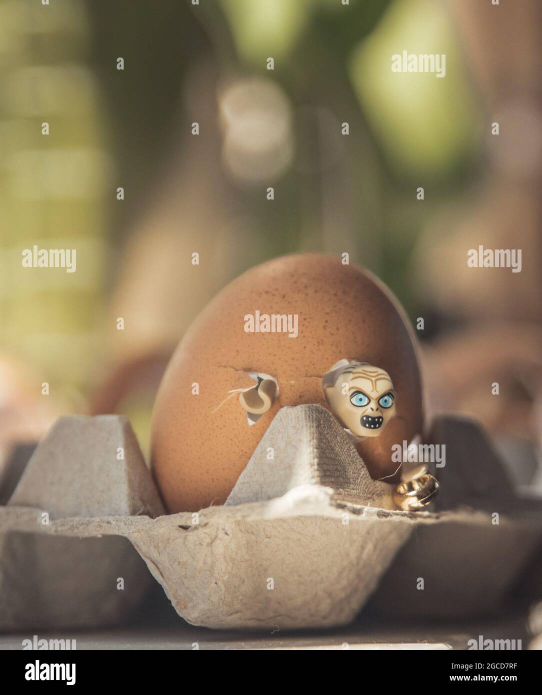 Lego minifigure in easter egg Stock Photo - Alamy