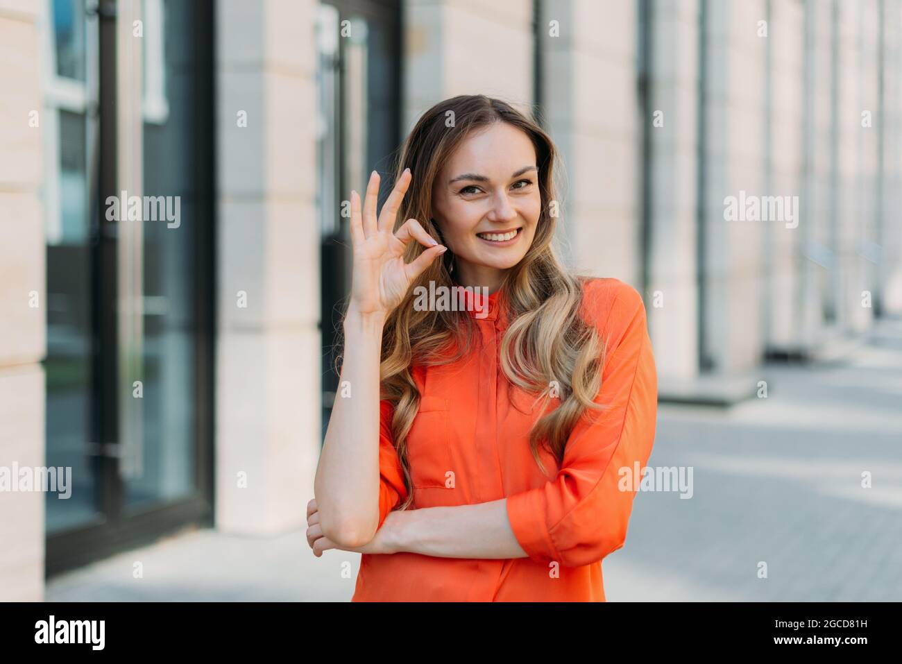 Hand gesture okay hi-res stock photography and images - Alamy