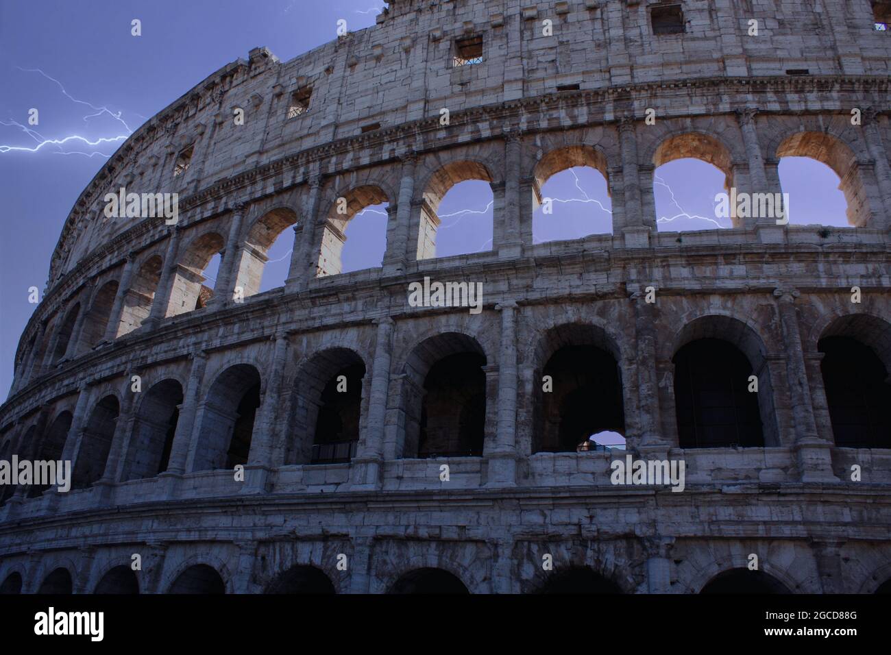 Amazing scene of Colosseum Stock Photo - Alamy