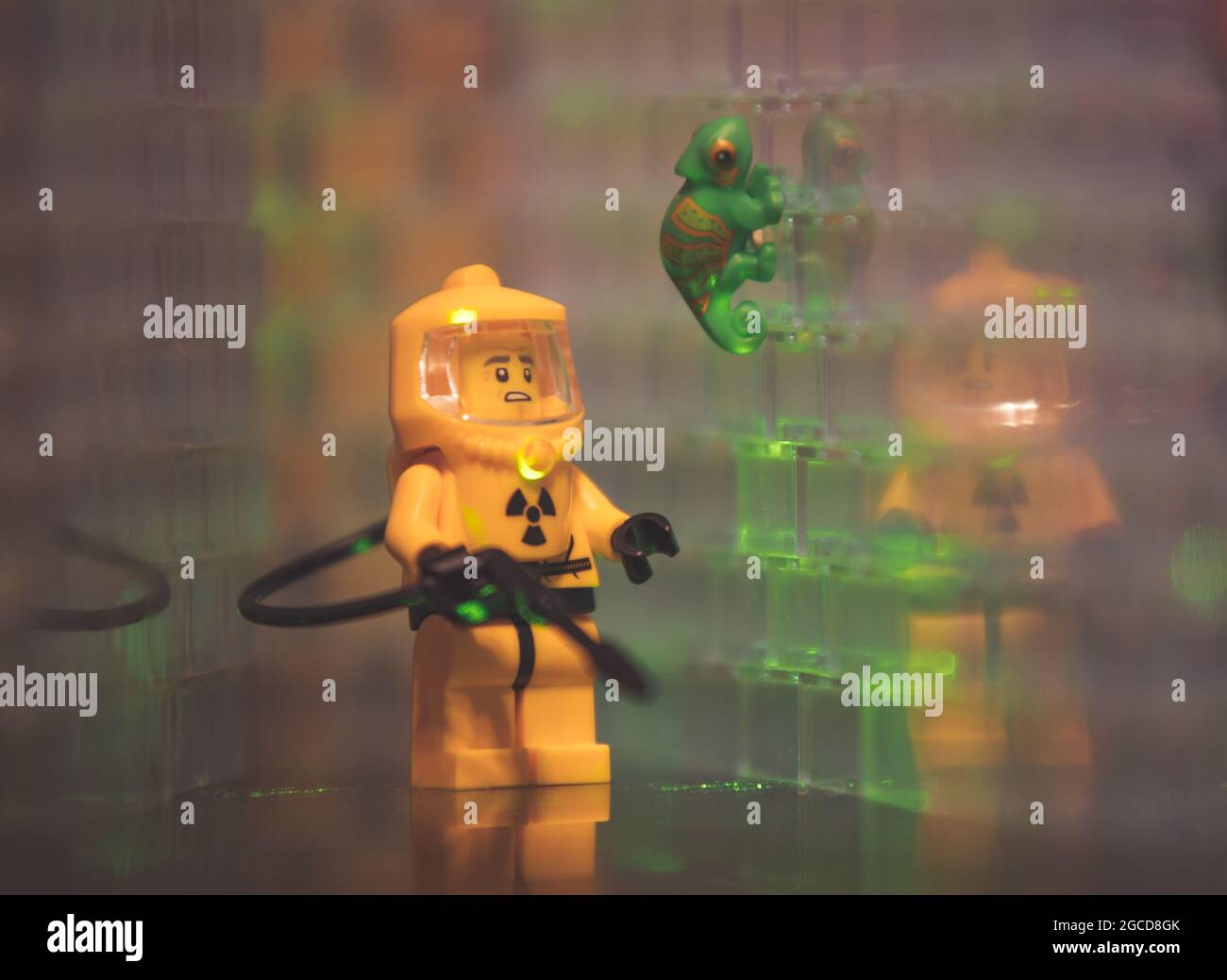 Lego minifigure in anti radiation suit Stock Photo - Alamy