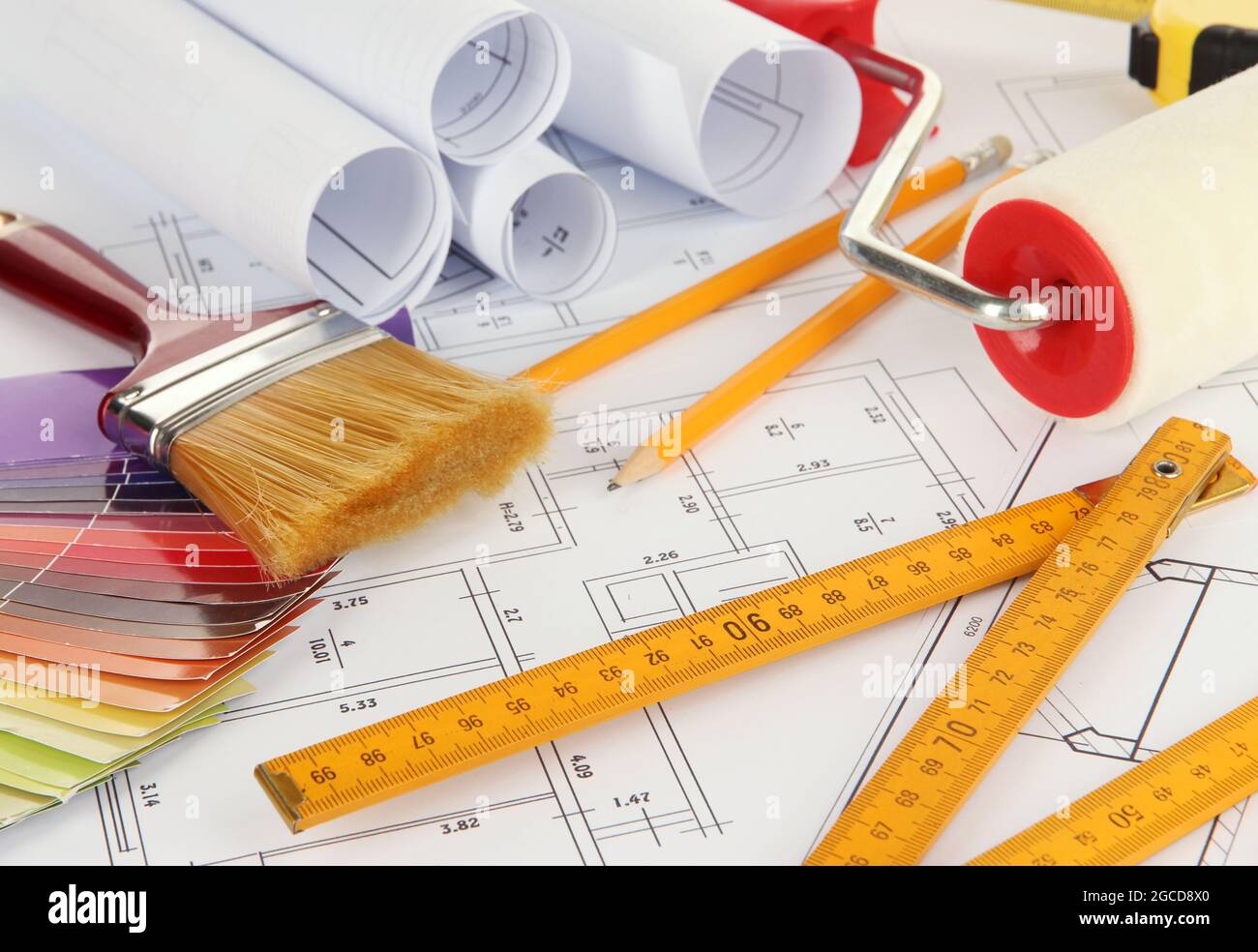 Repair project, close up Stock Photo - Alamy