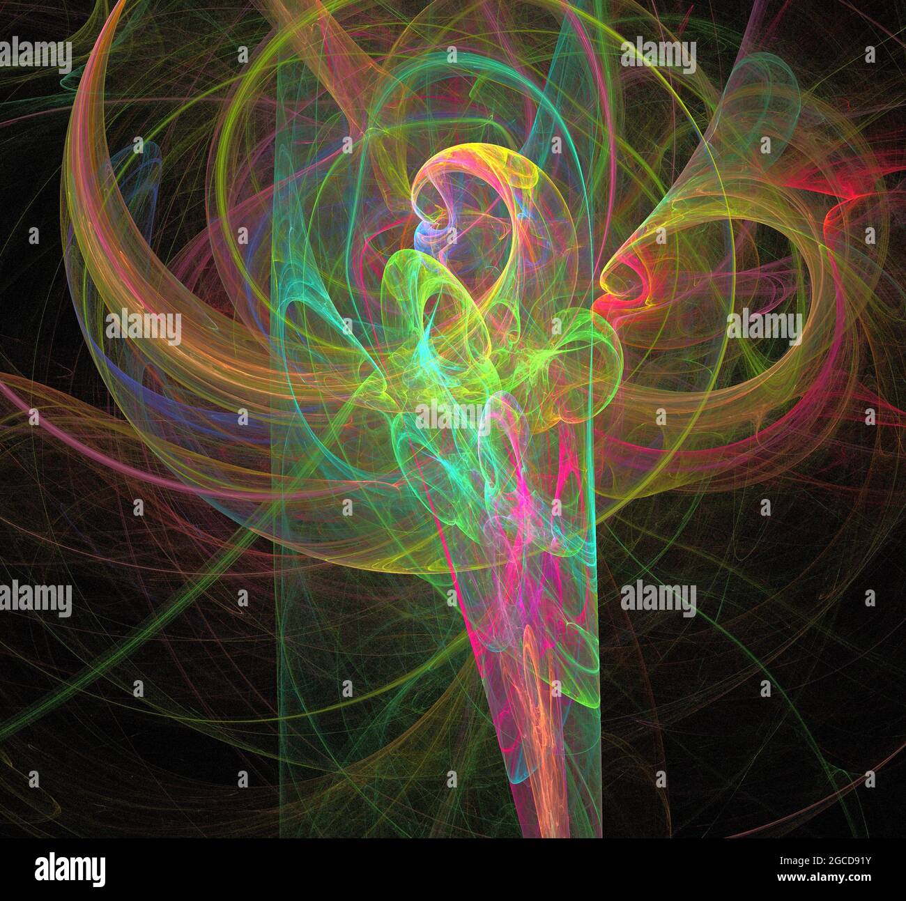 image of one Illustration of digital fractal Stock Photo - Alamy