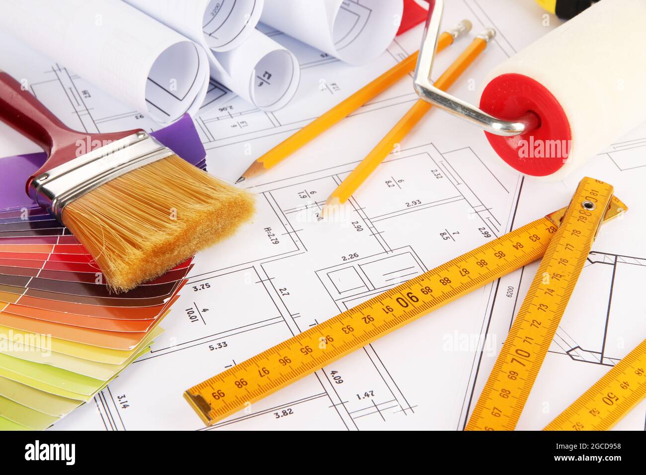 Repair project, close up Stock Photo - Alamy