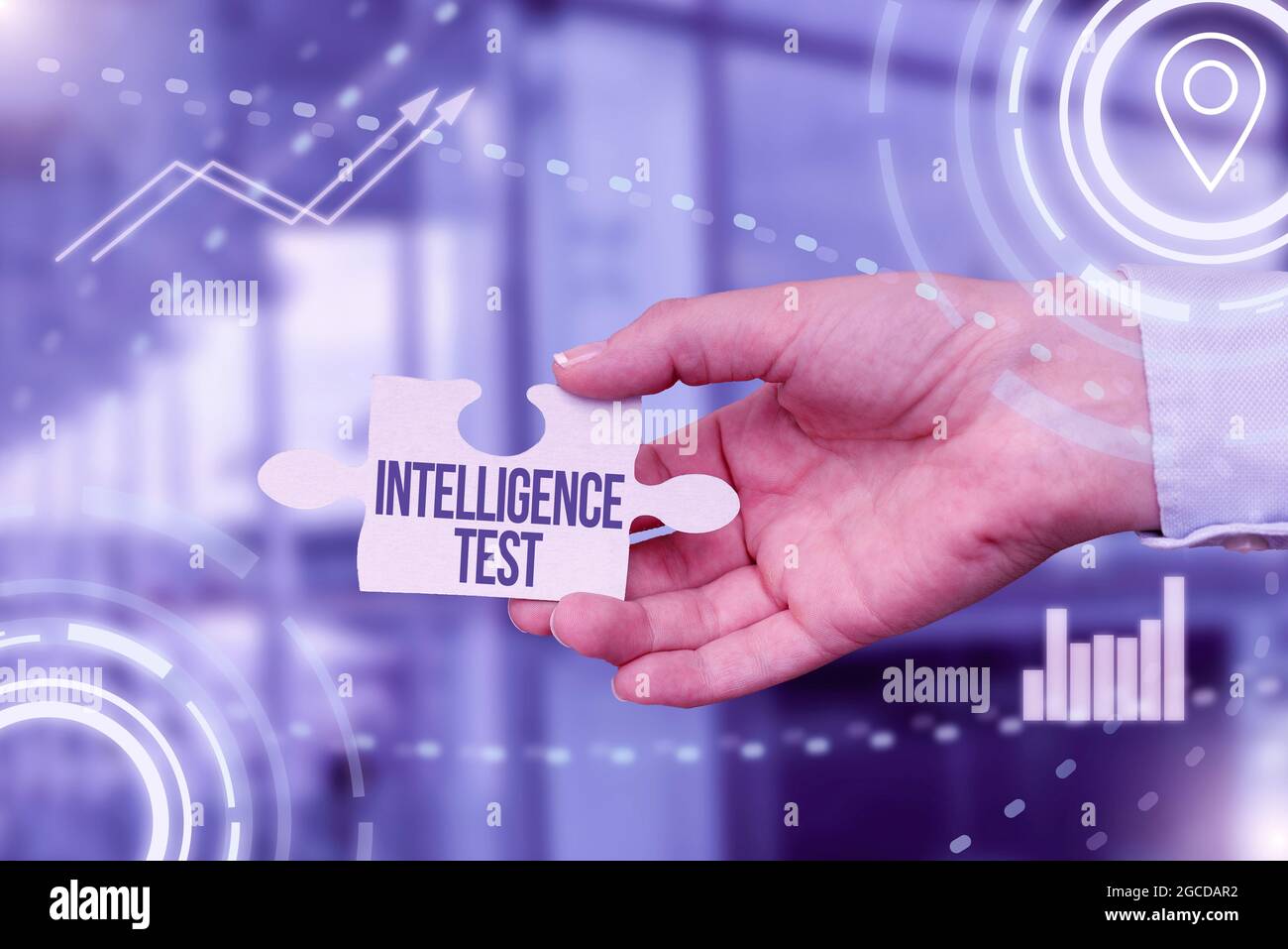 Hand writing sign Intelligence Test. Business approach test designed to ...