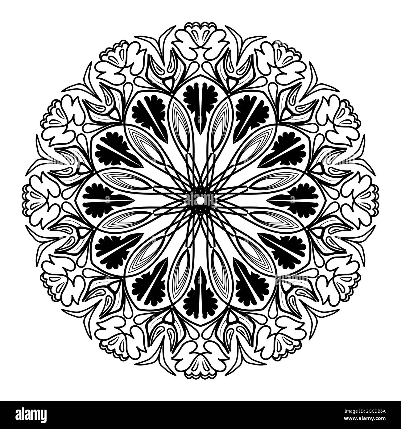 Ornate ornamental designs Black and White Stock Photos & Images - Alamy