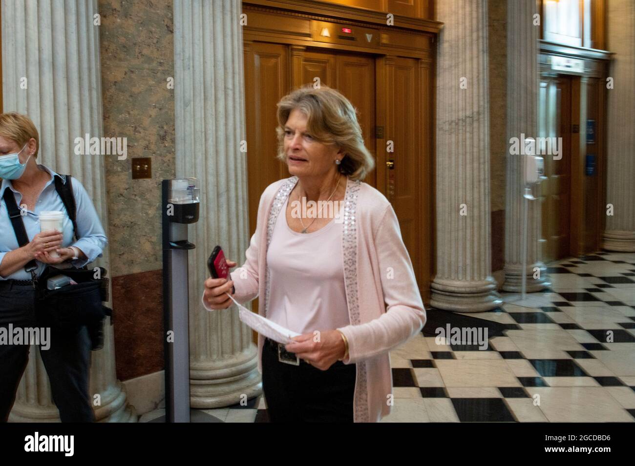 United States Senator Lisa Murkowski (Republican of Alaska) arrives at ...