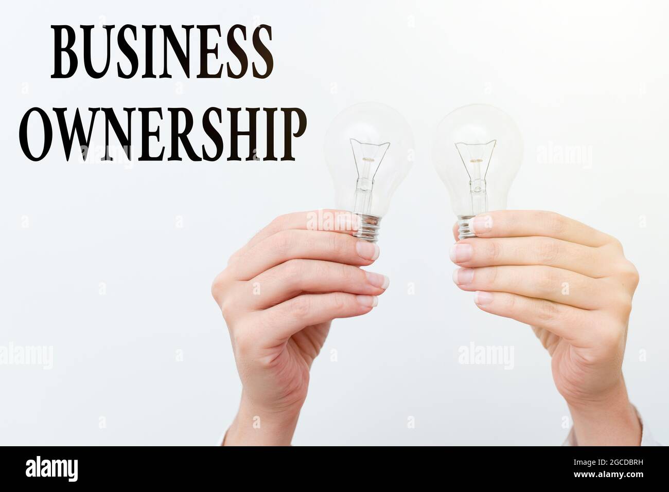 Conceptual caption Business Ownership. Business overview control or to ...