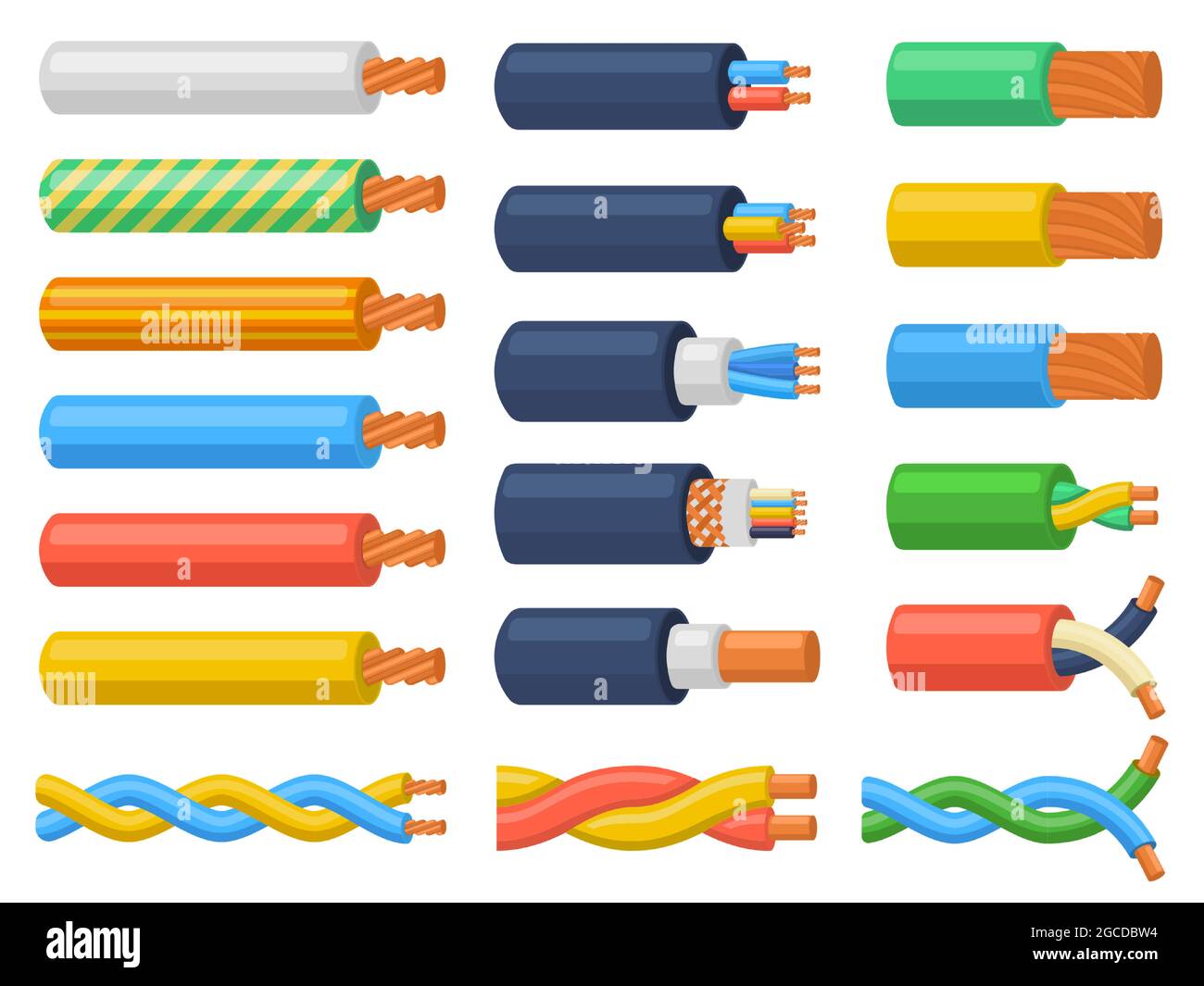 Conductor cables Stock Vector Images - Alamy