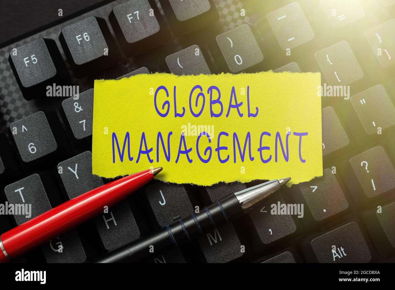 Inspiration showing sign Global Management. Business showcase way an ...