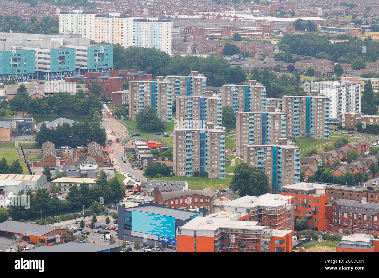 One of many views across Leeds City Centre from the top of Yorkshire's ...