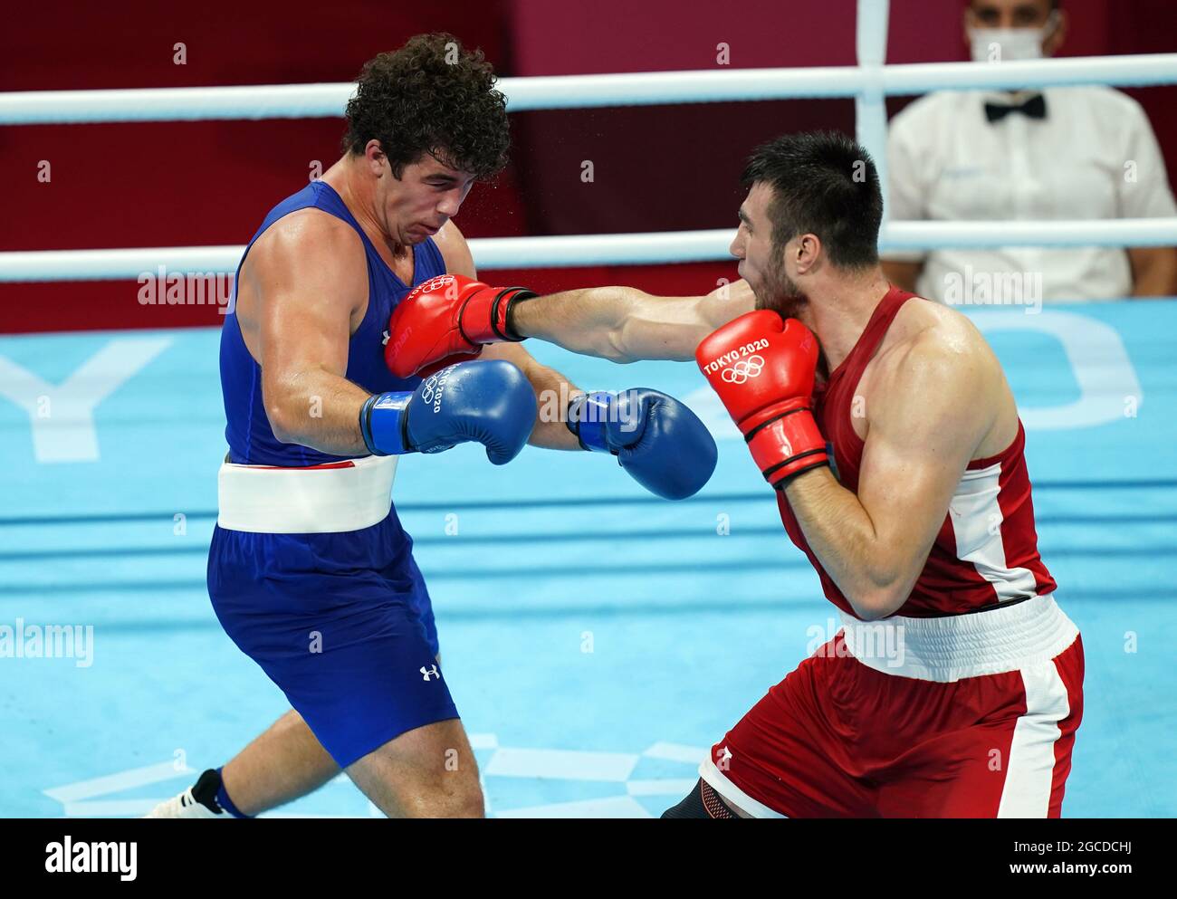 Bakhodir Jalolov of Uzbekistan during the Men's Super Heavy (+91kg ...