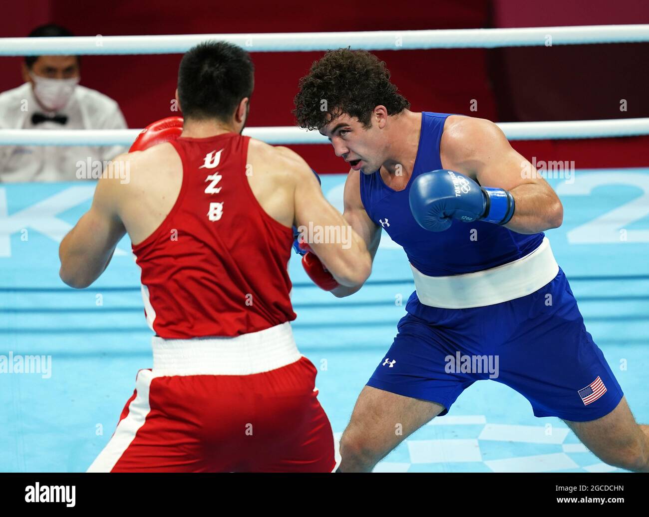 Bakhodir Jalolov of Uzbekistan during the Men's Super Heavy (+91kg ...