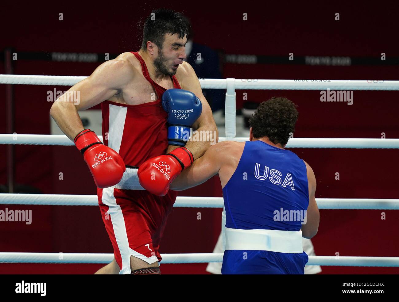 Bakhodir Jalolov of Uzbekistan during the Men's Super Heavy (+91kg ...
