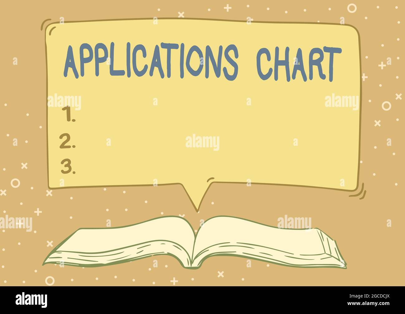 Handwriting text Applications Chart. Business showcase graph used to ...
