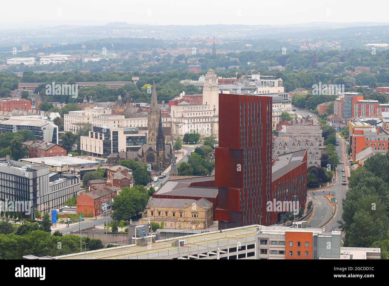 One of many views across Leeds City Centre from the top of Yorkshire's ...