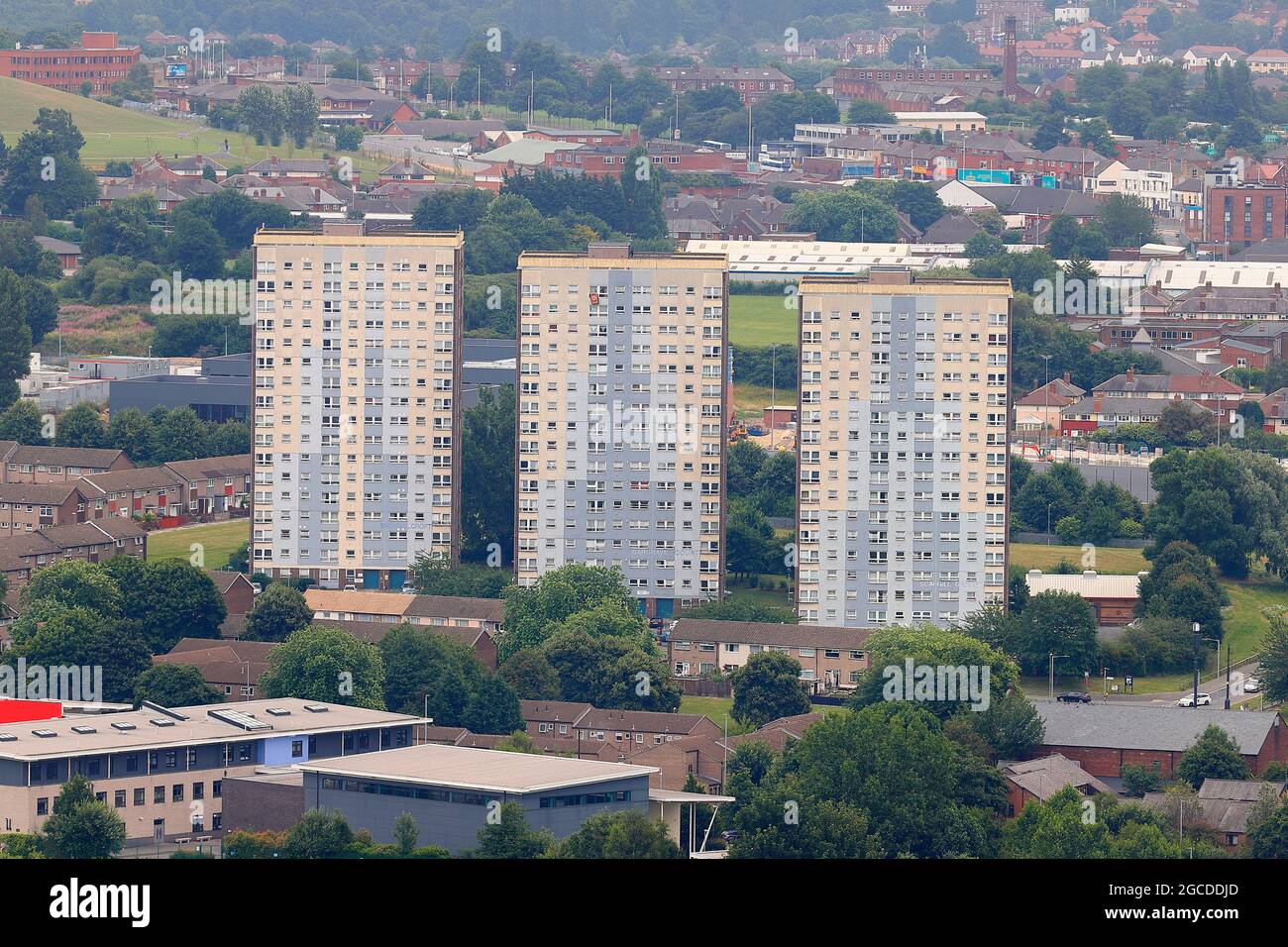 One of many views across Leeds City Centre from the top of Yorkshire's ...